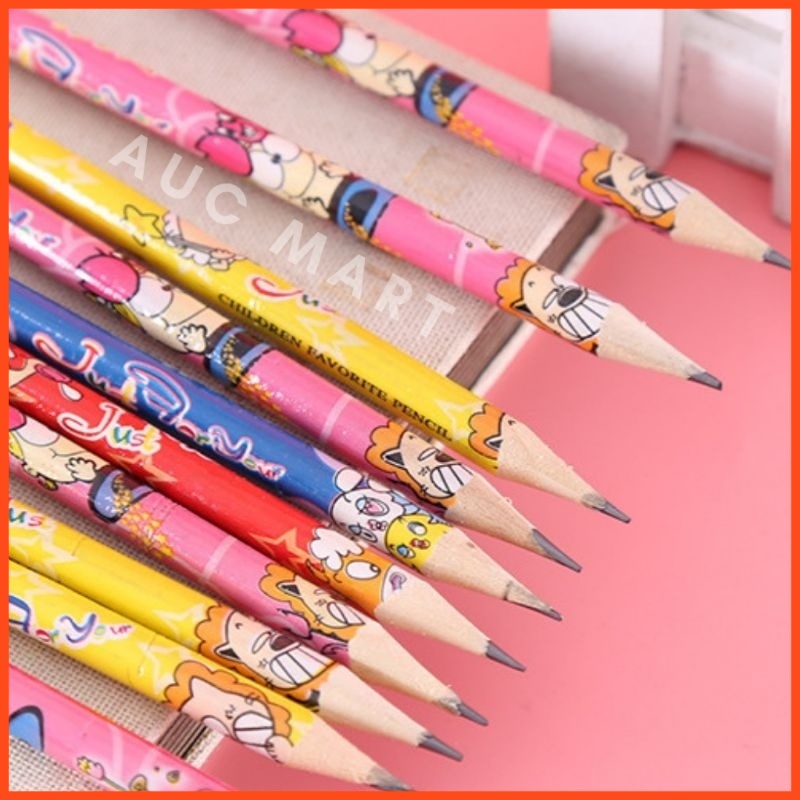 Pensil Kayu / Kids Pencil / Pencil Cartoon Cute / | Shopee Philippines