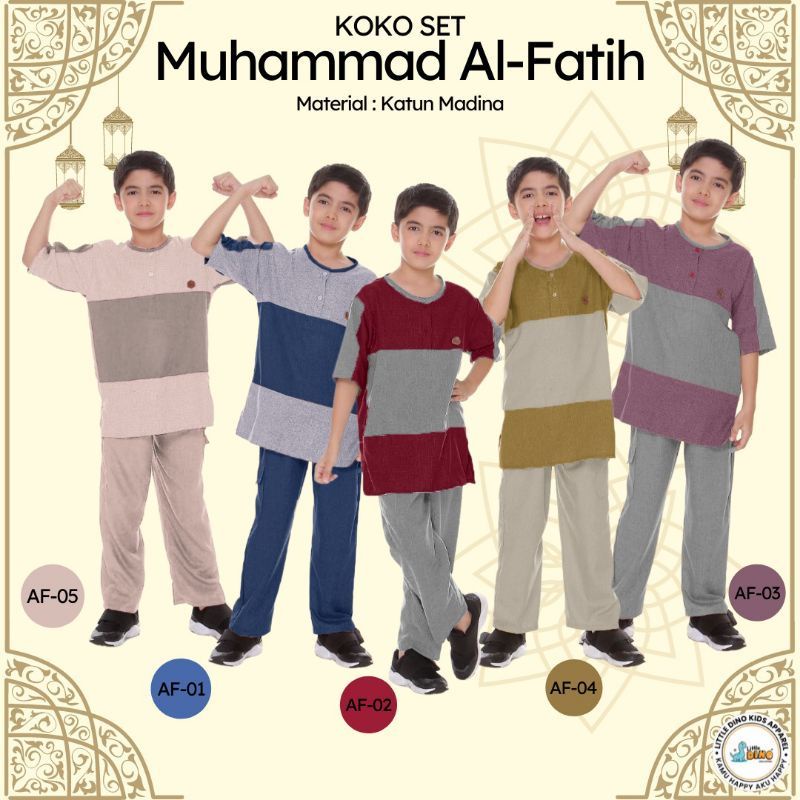Little Dino Muhammad Al Fatih Children's Koko Suit (5-12T) | Shopee ...
