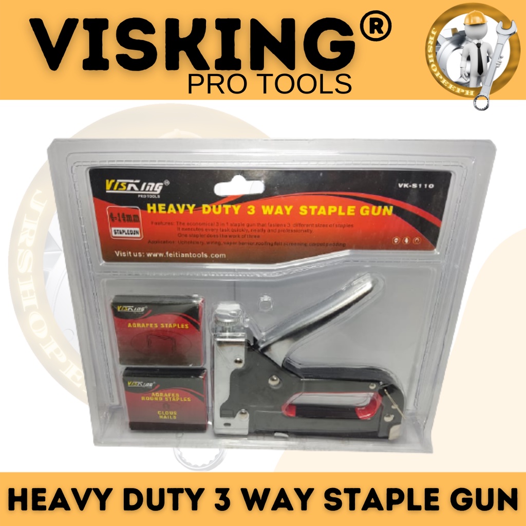 Unlitools Staple Gun Stapler Gun Tacker 3 Way Staple Gun For Wood ...