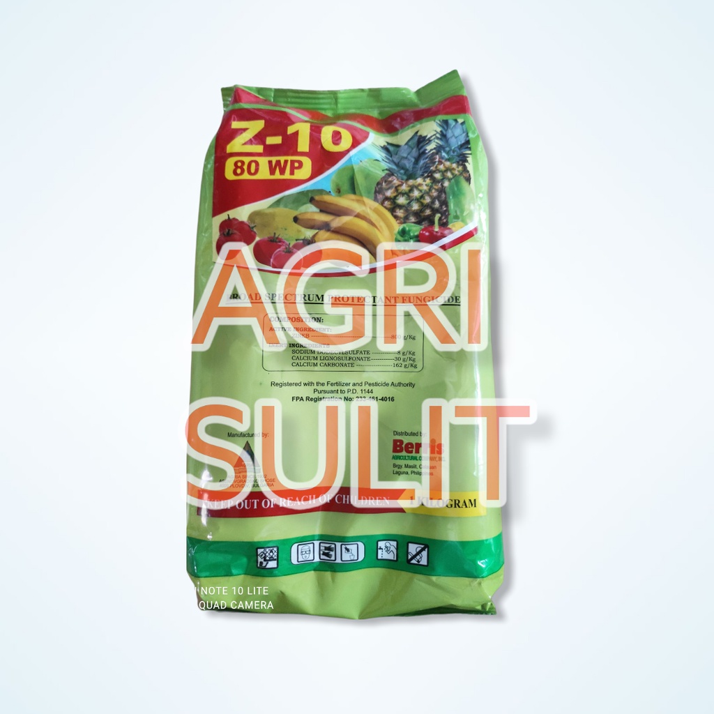 Z-10 80 WP FUNGICIDE BROAD SPECTRUM PROTECTANT ZINEB (1 KILO) | Shopee ...