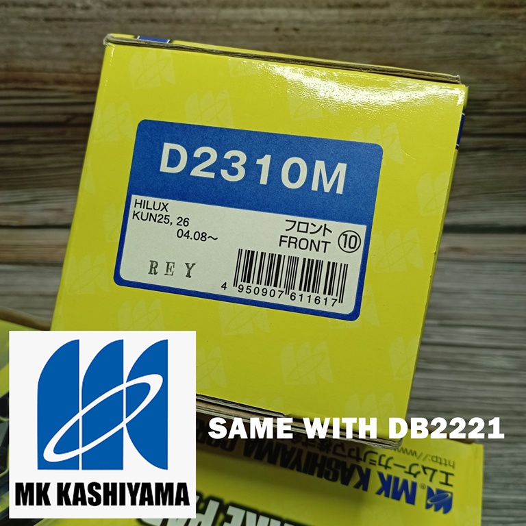 FRONT BRAKE PAD TOYOTA FORTUNER 2012-2015 MK KASHIYAMA D2310M DB2221 ...