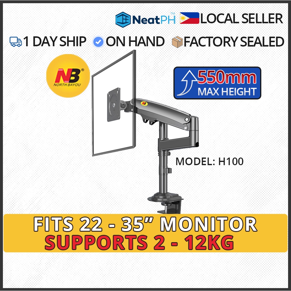 NB North Bayou Single Monitor Arm Mount Stand Pole H80 H100 F80 [New ...