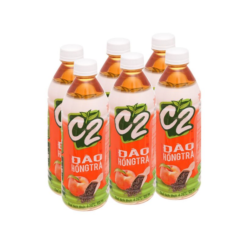 C2 black tea, peach flavored black tea, lemon c2 (lot of 6 bottles ...