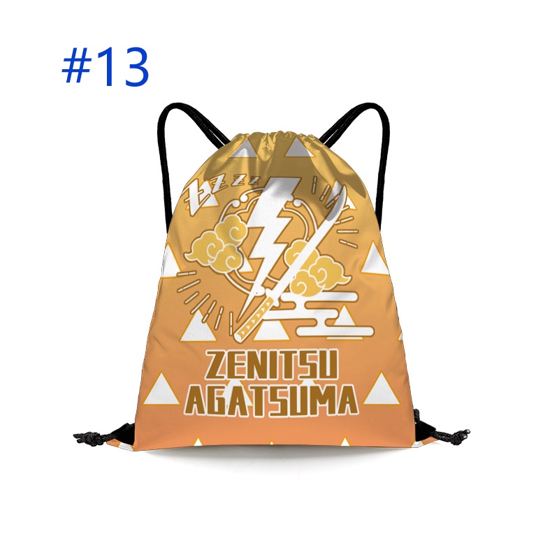 Demon Slayer Kimetsu No Yaiba Shopping Bag Drawstring Bag Tomioka Giyuu ...