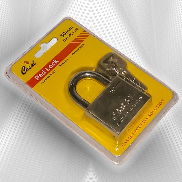 Casal Stainless Padlock 50mm Short Neck CSL-PL1150-Pad Lock Casal ...