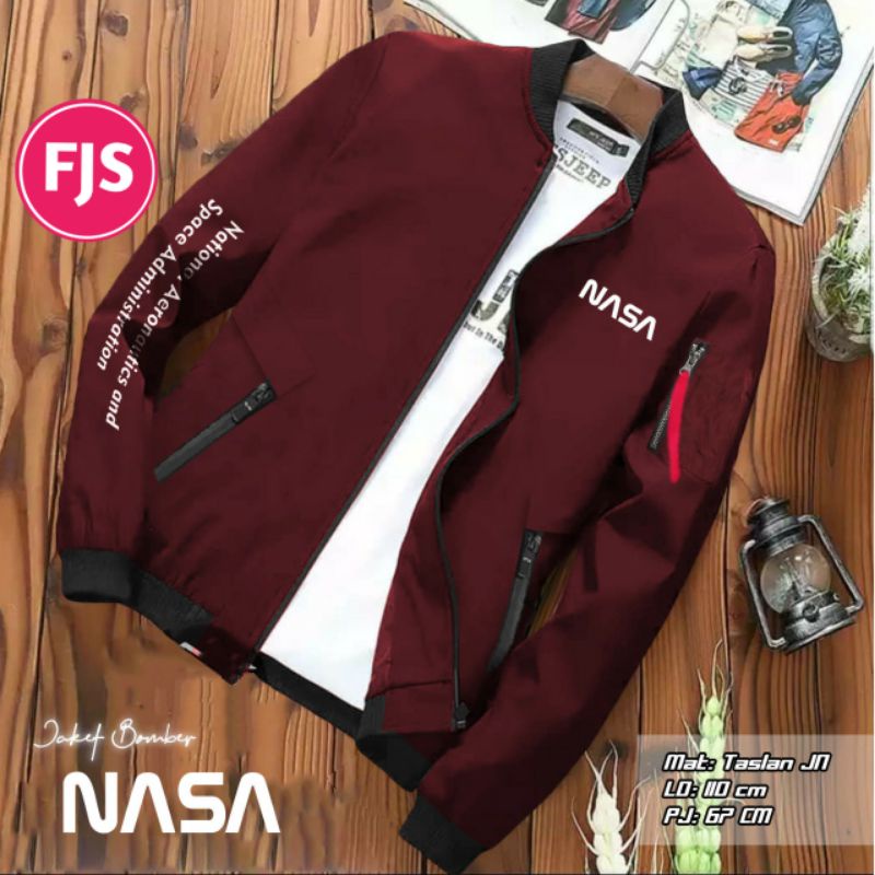 Nasa bomber / nasa jacket / outer space jacket / thick bomber jacket ...