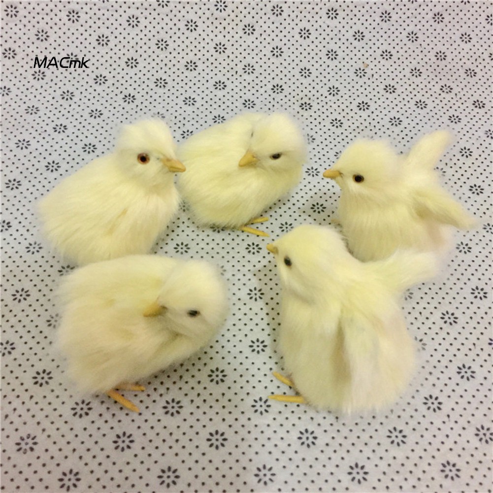 MAC1_Simulation Furry Chick Lifelike Plush Chicken Kids Children Sound ...