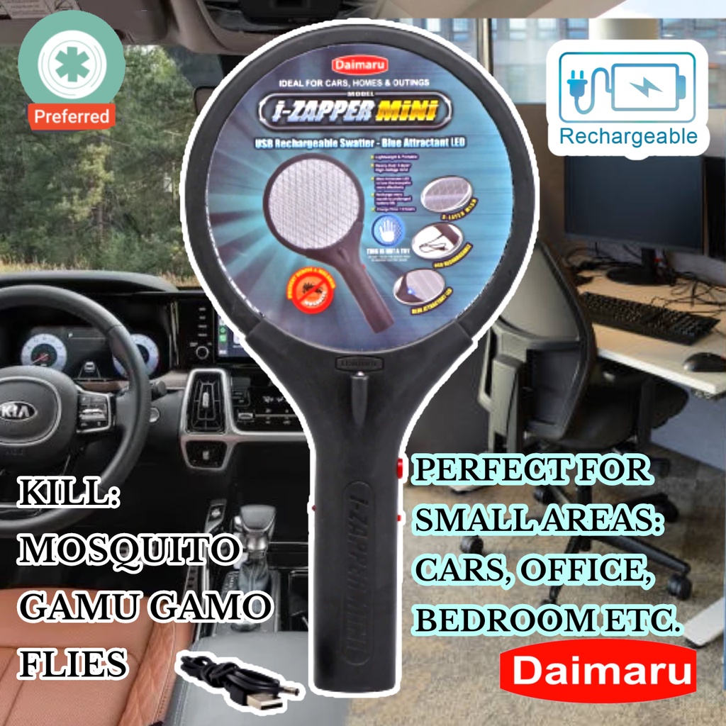 Mosquito Swatter Racket Daimaru Insect Killer Zapper Racquet ...
