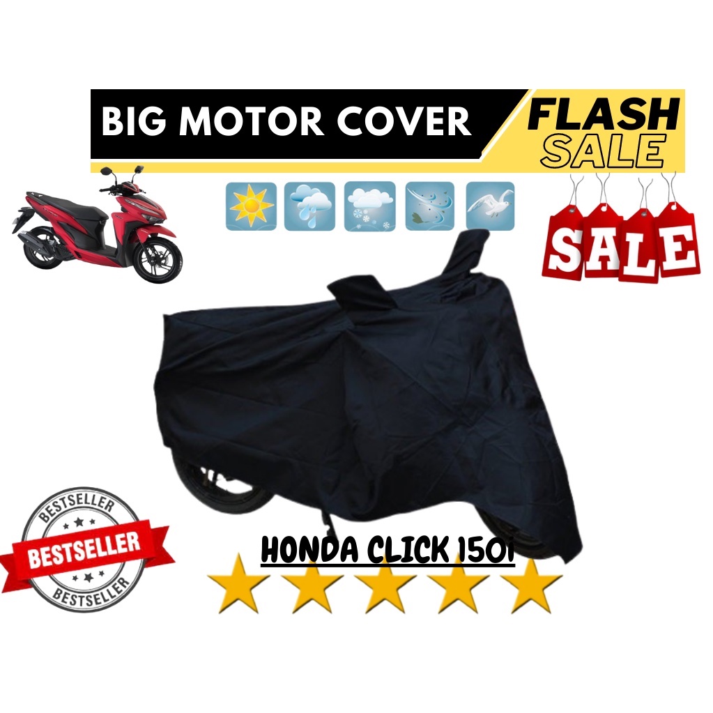 HONDA CLICK 150i MOTOR COVER WATERPROOF / HONDA CLICK 150 MOTOR COVER ...