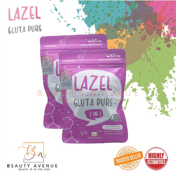 LAZEL PURE GLUTA FROM THAILAND (2pcs) 0%A^ | Shopee Philippines