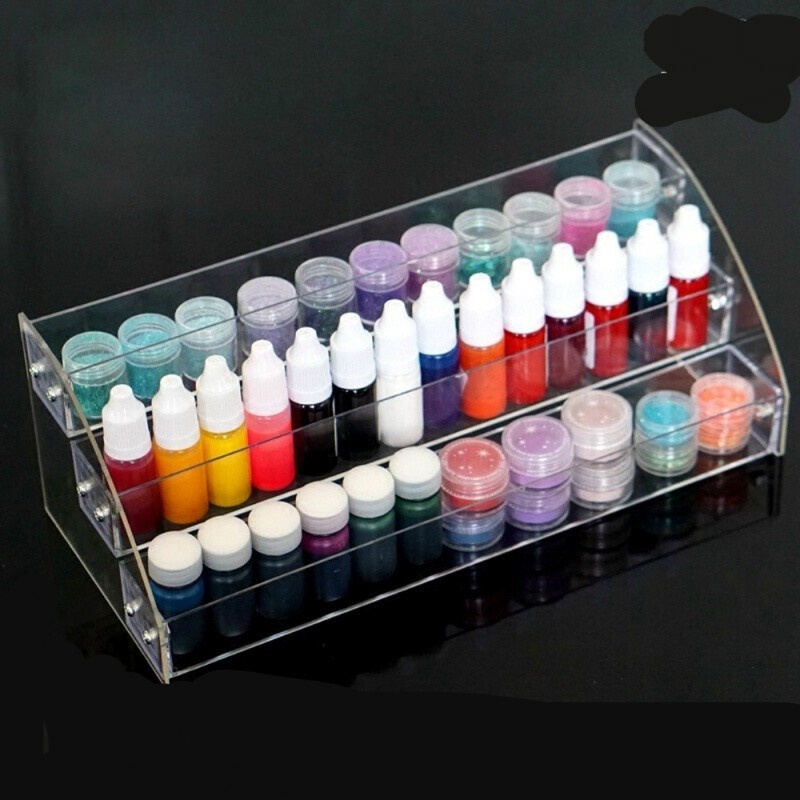 HAP 2-7 Tiers Clear Acrylic Liquid Pigment Bottles Storage Box ...