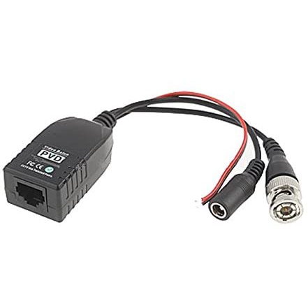 Beelion Bnc To Rj45 Cat5 Video Power Balun With Bnc Power Connector For ...