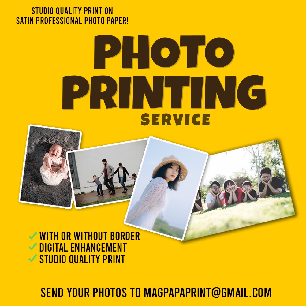 Photo Printing Services -2R/ 3R/ 4R/ 5R/ wallet size Studio Professional Quality print | Shopee ...
