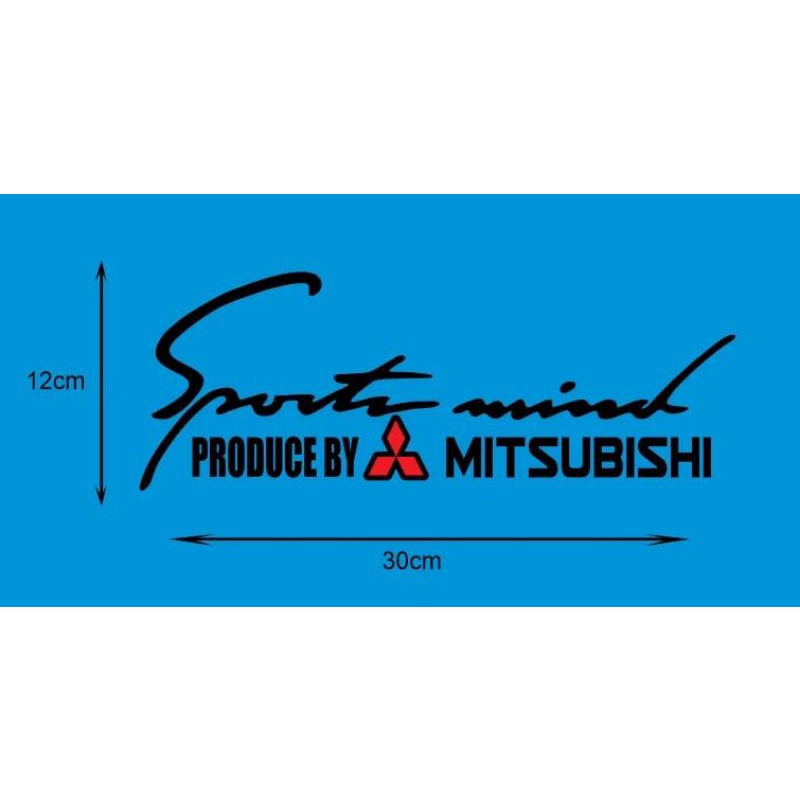 Sports mind sticker for Isuzu and Mitsubishi made from vinyl sticker ...