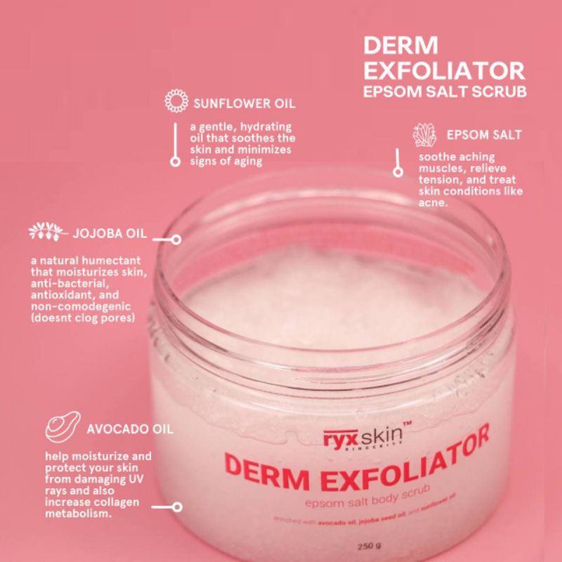 Ryx Skin DERM EXFOLIATOR EPSOM SALT BODY SCRUB | RM's Online Shop ...