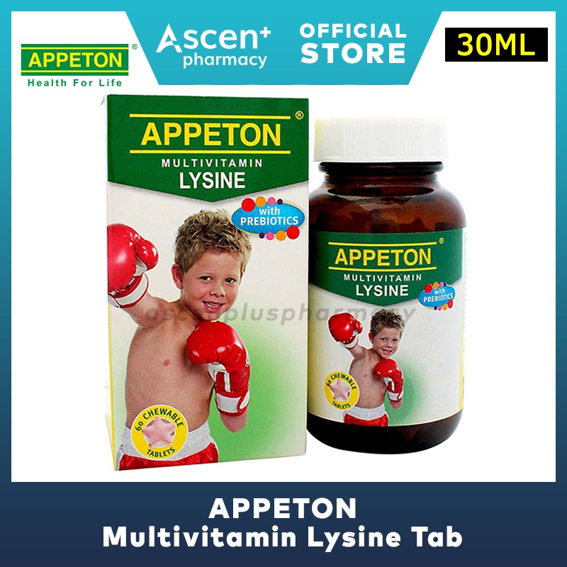 APPETON Multivitamin Lysine Tab [60s] | Shopee Philippines