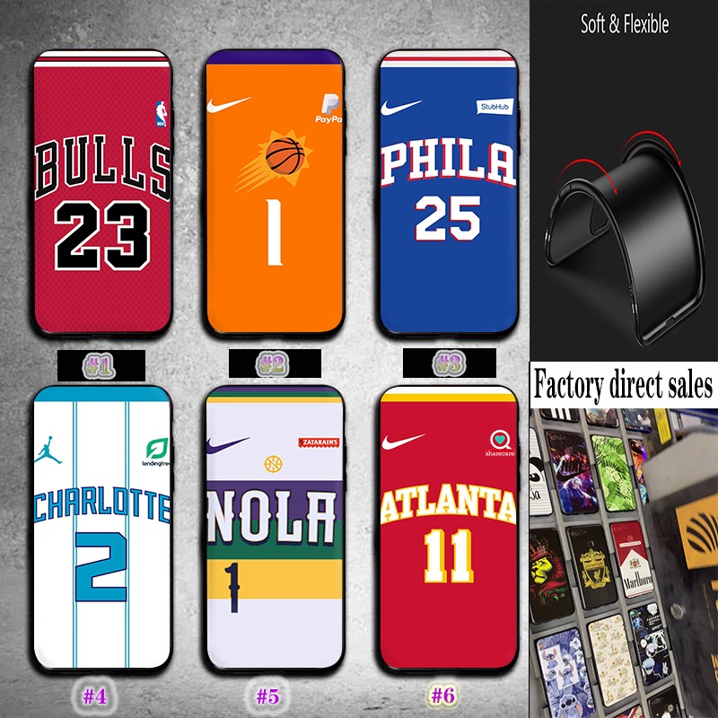 nba jersey Phone Soft TPU Case For OPPO Reno 10X R17 Pro A2K A5 A9 Reno ...