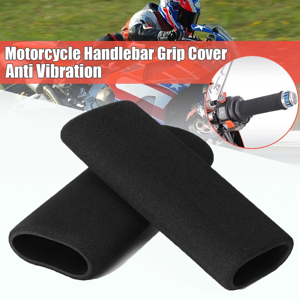 2pcs Universal Motorbike Motorcycle Slip on Foam Anti Vibration ...