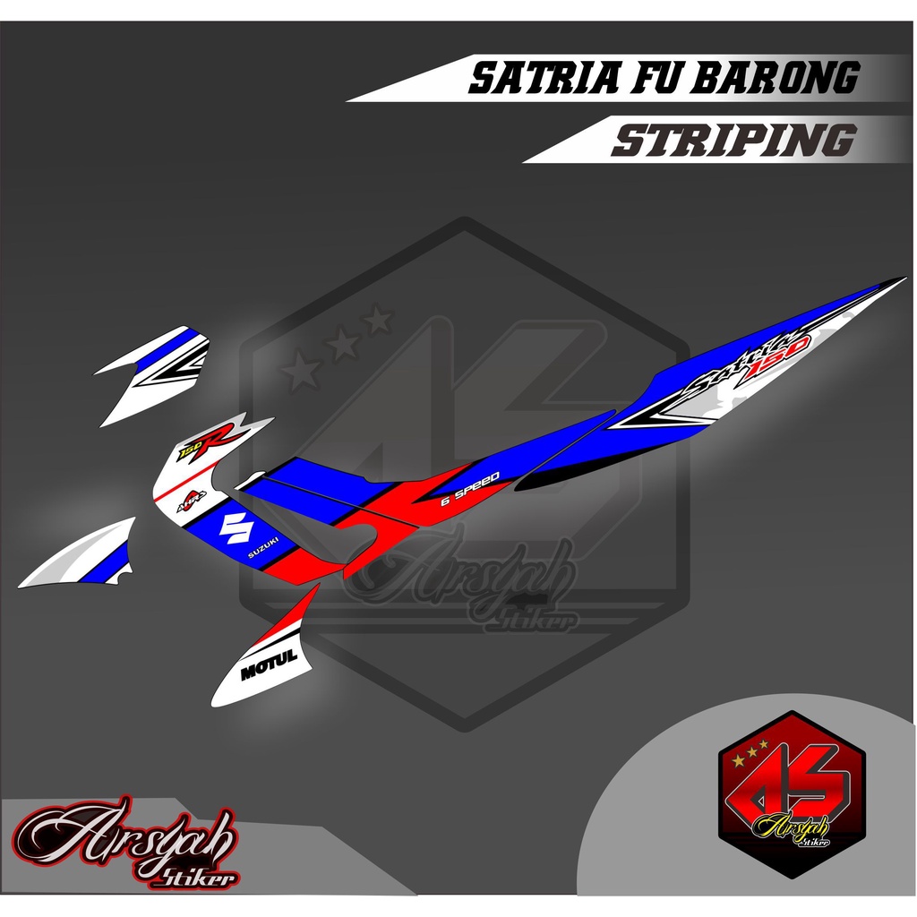 Satria fu Barong Striping / satria Barong Striping / Old satria fu ...