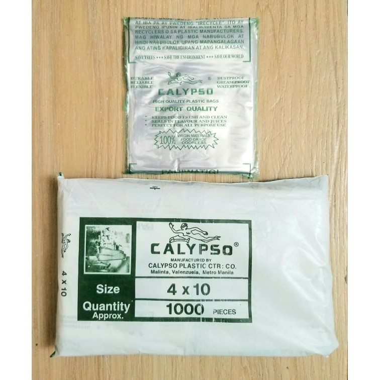 Calypso 4x10 PP Clear Plastic (Linaw) | Shopee Philippines
