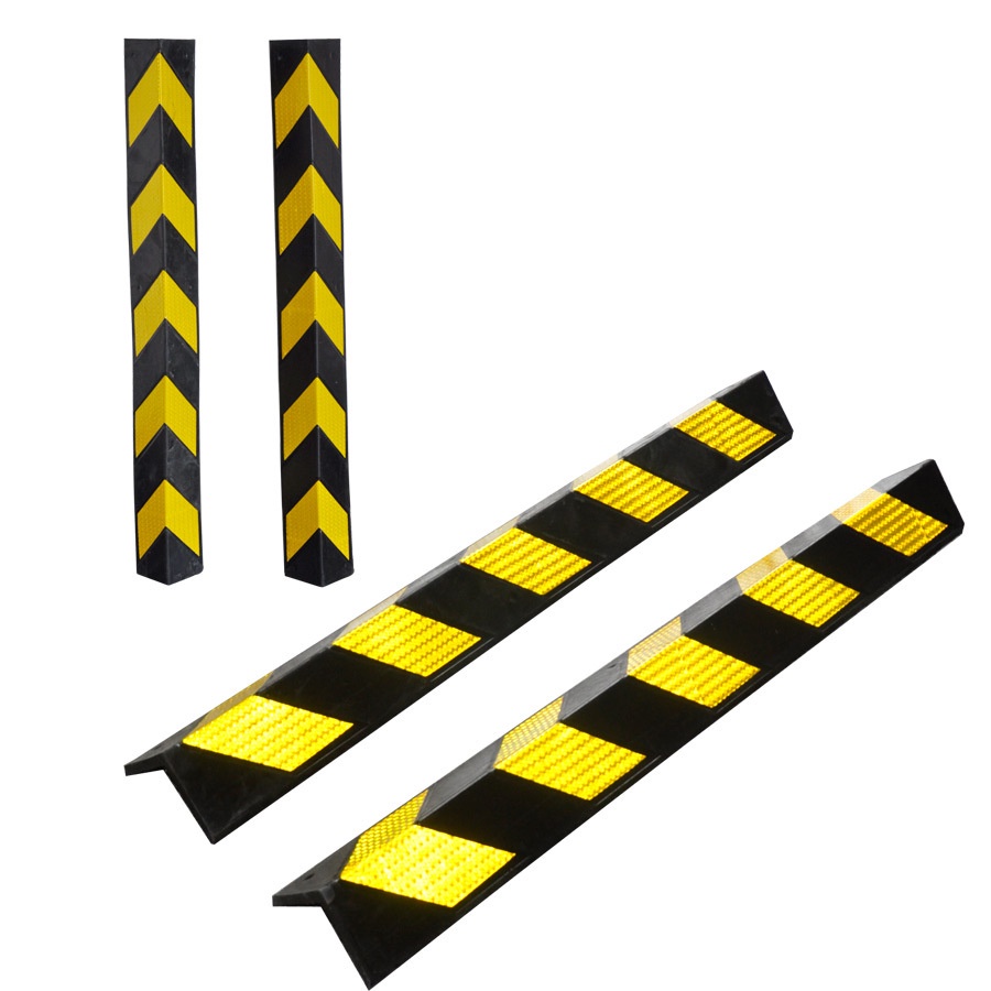 Heavy Duty Rubber Corner Guard Garage Corner Protector Reflectorized ...