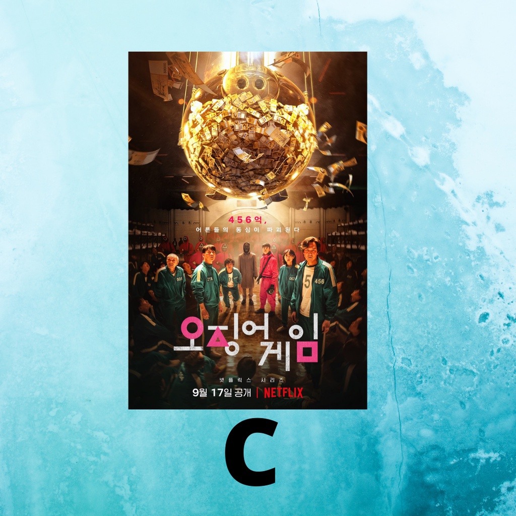 SQUID GAME- KOREAN DRAMA NETFLIX SERIES Kdrama Series Posters (A4 & A3 ...
