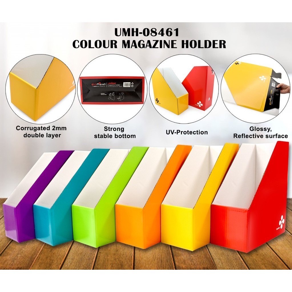 Unicorn Colour Magazine Holder/Magazine File Holder/Magazine Box File ...