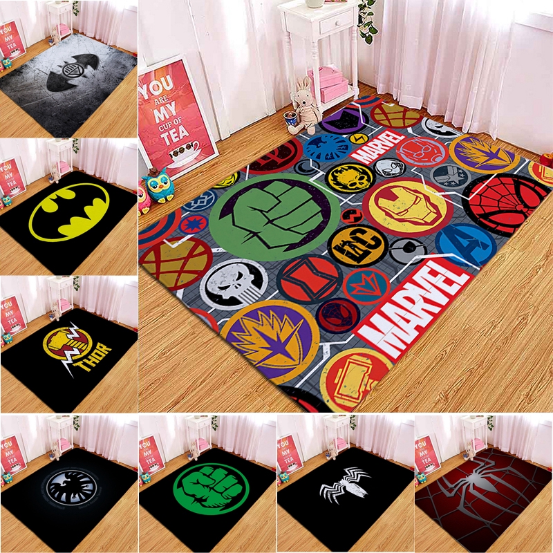 Fashion Modern Area Rugs Marvel Comics Avengers LOGO Pattern Carpet ...