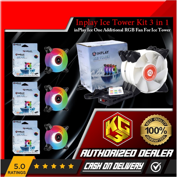 iNPLAY 3 IN 1 ICE TOWER RGB FANS SET WITH REMOTE HIGH QUALITY 3C ...