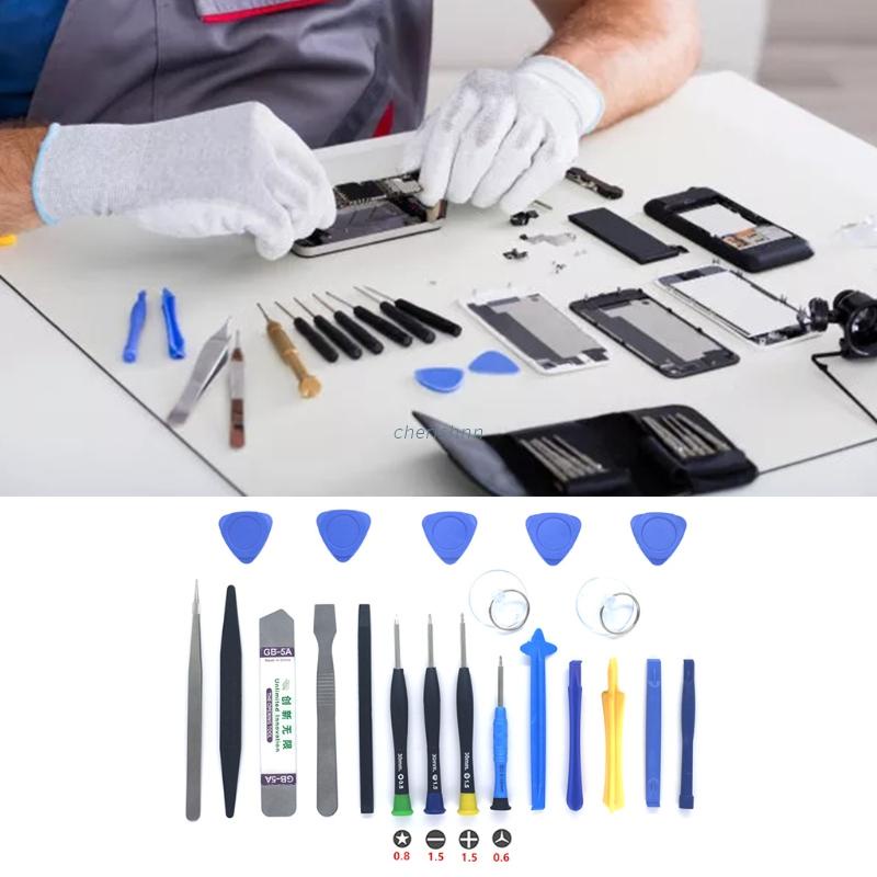 chin 21 in 1 Opening Pry Tool Professional Phone Repair Kit with Metal ...