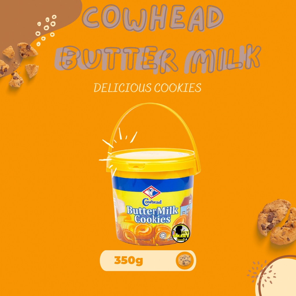 Cowhead Butter Milk Cookies Bucket 350g | Shopee Philippines