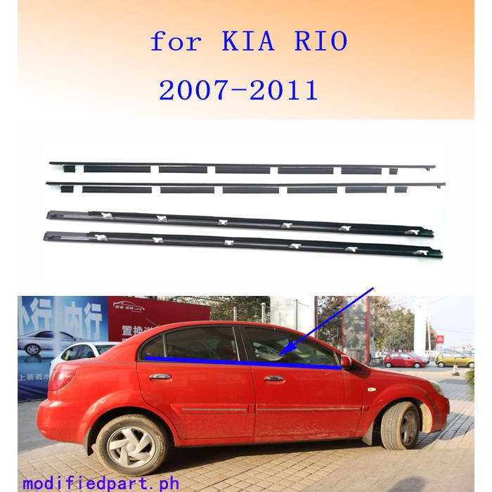 For KIA RIO 2007 2008 2009 2010 2011 weatherstrip Car Outside Window ...