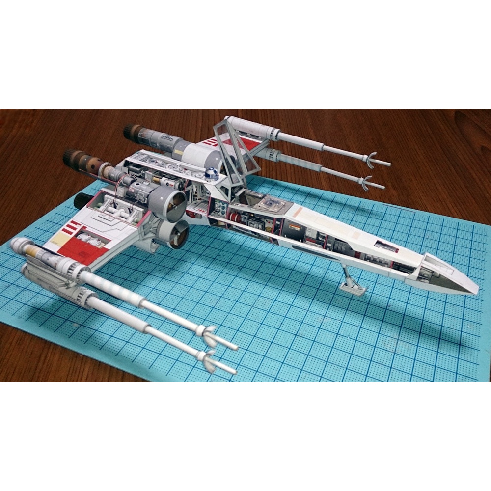 X-Wing Star Wars paper model diy handmade toy hand-made decoration ...