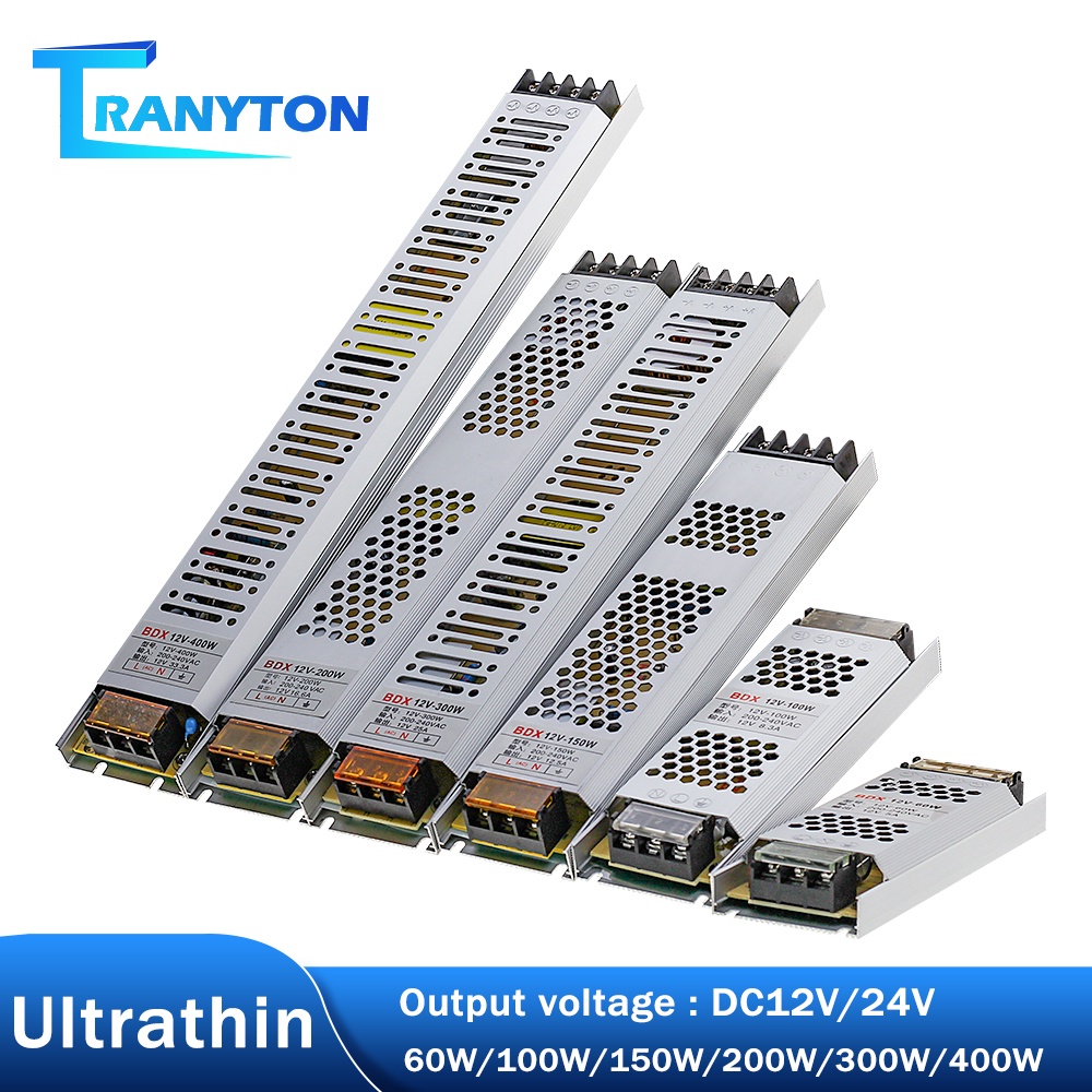IN Stock Ultra Thin Power Supply Led Driver DC12V DC24V 60W 100W 150W ...