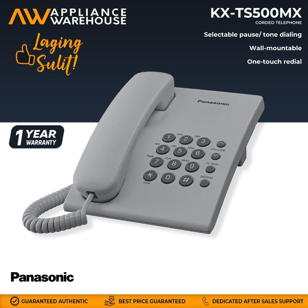 Panasonic Corded Telephone KX-TS500MX Grey | Shopee Philippines
