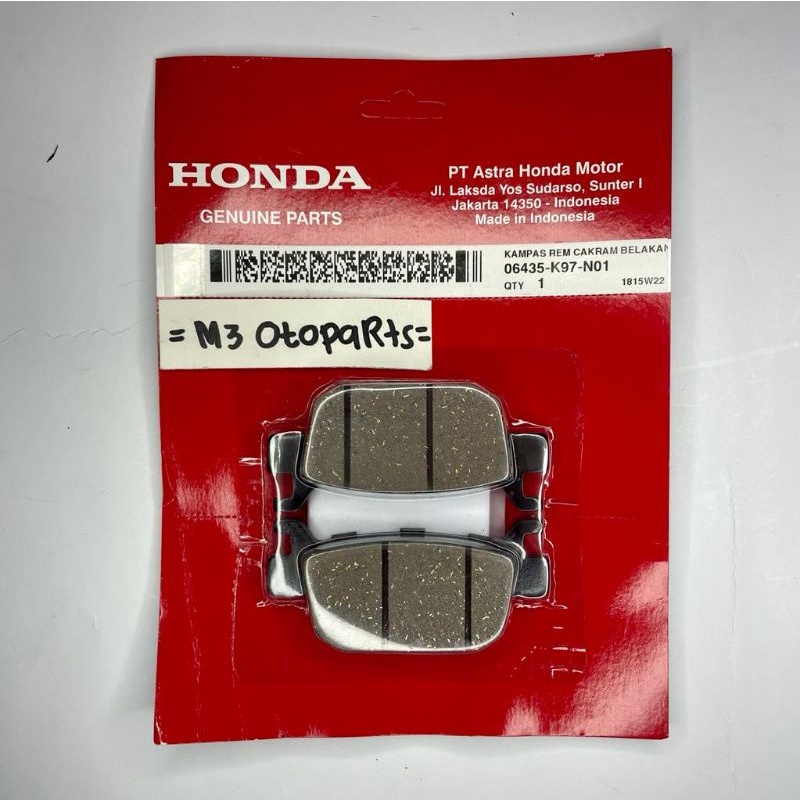 Rear Brake Pads / Rear Discpad PCX, ADV, VARIO 160 | ORIGINAL AHM ...