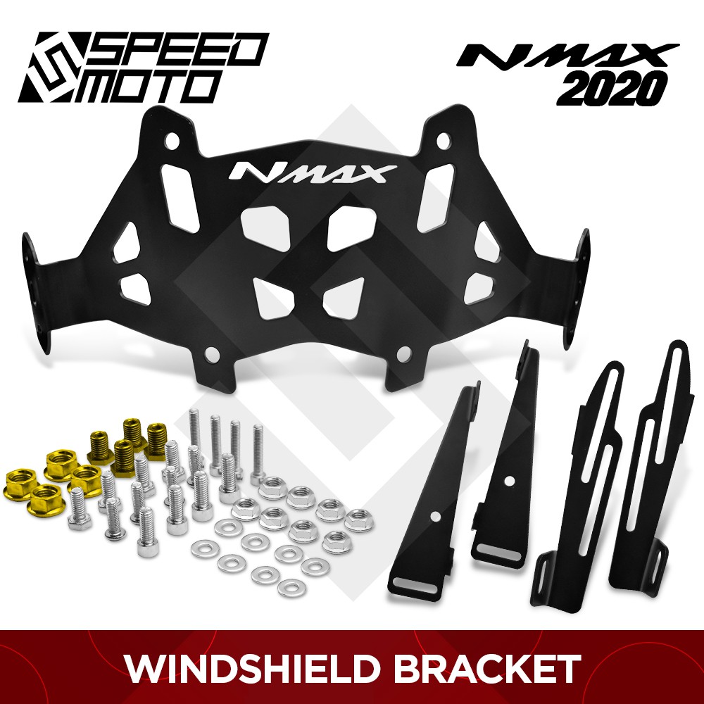 NMAX 2020/NMAX 2021 WINDSHIELD AND SIDE MIRROR ADJUSTABLE BRACKET ONLY ...