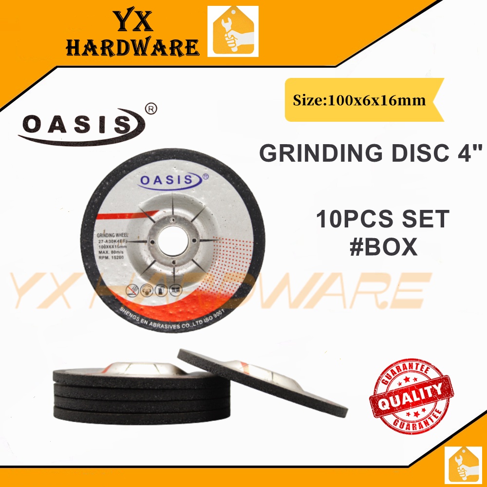 Grinding Disc 4" Heavy Duty Grinding Wheel For Metal Stainless 10Pcs ...