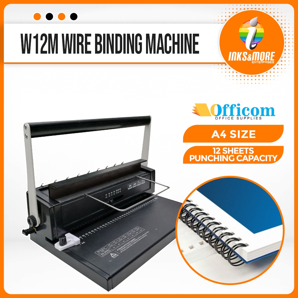 Wire Binding Machine W12M A4 Heavy Duty A4 Size Binding Machine ...