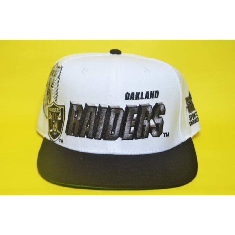 SNAPBACK CAP (VINTAGE DESIGN) OAKLAND RAIDERS SHADOW | Shopee Philippines