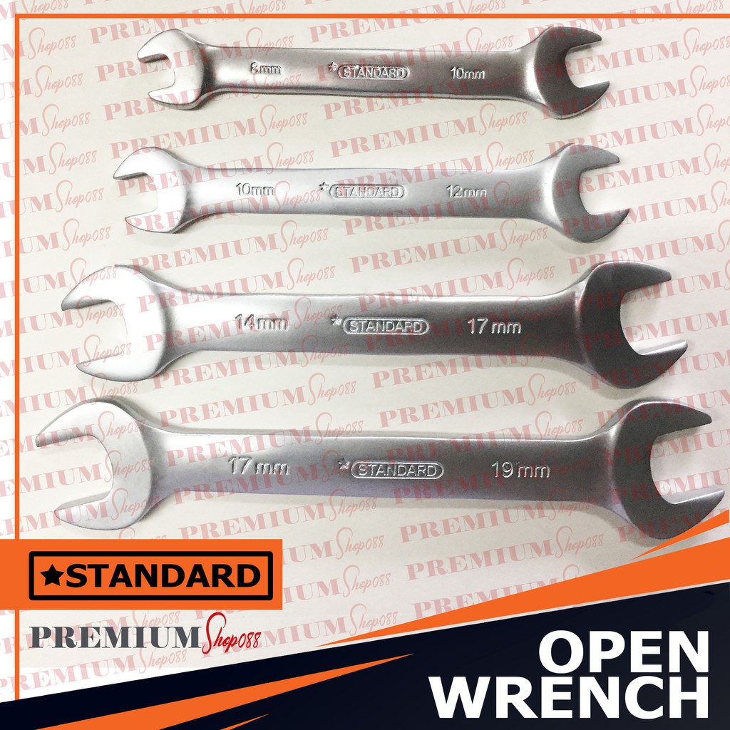 Standard Open Wrench 6x7 8x10 10x11 10x12 12x14 13x15 14x15 14x17 17x19 ...