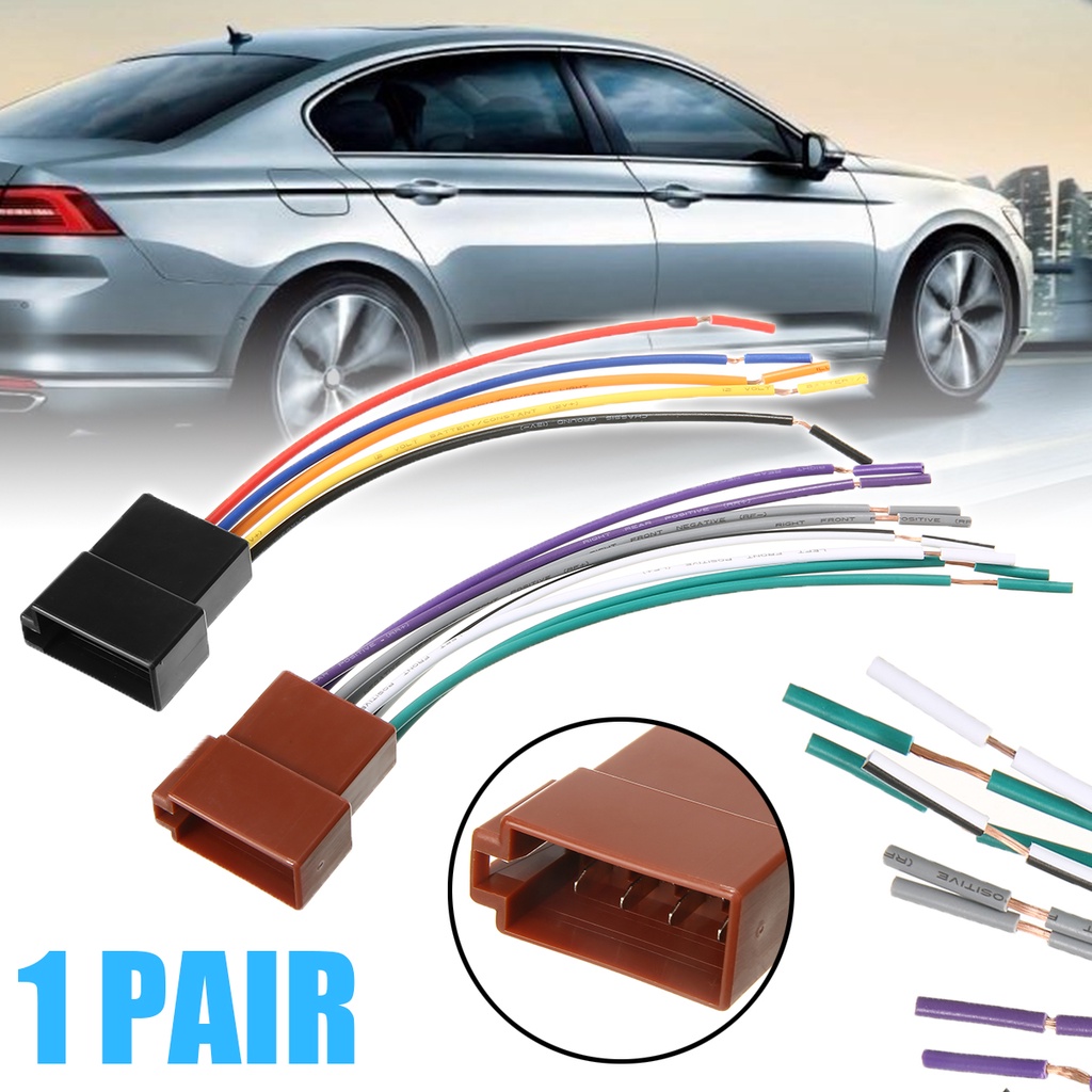 Universal Car Stereo Female Socket Radio ISO Wire Harness Adapter ...