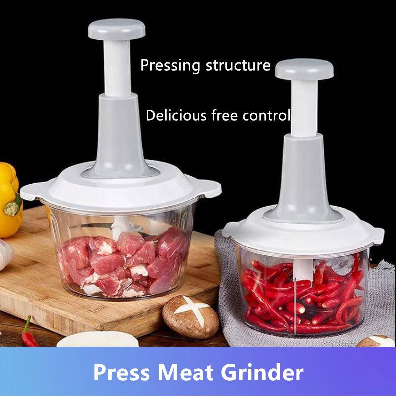 Press Meat Grinder 0.7L/1.5L/2L Garlic Crusher Kitchen Multi-Purpose ...