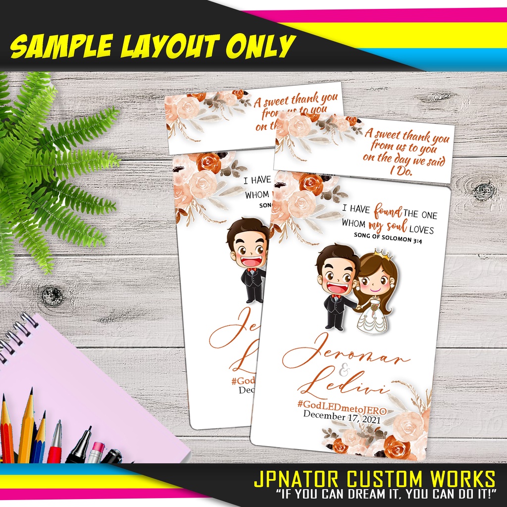 Rustic Orange Theme Souvenir-Ref Magnets (ATM Size) | Shopee Philippines