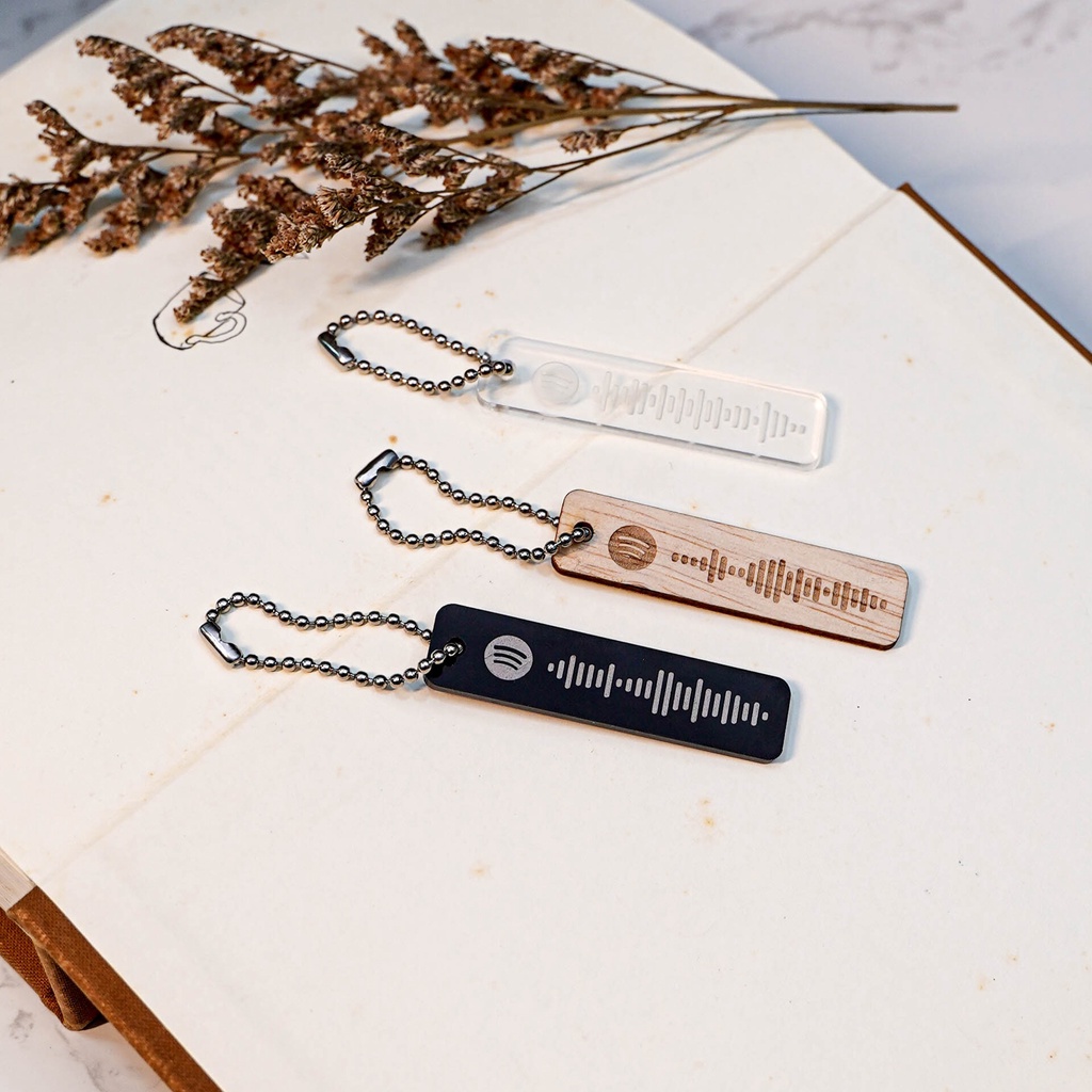Customized Spotify Code Scannable Keychain Unique Acrylic or Metal ...