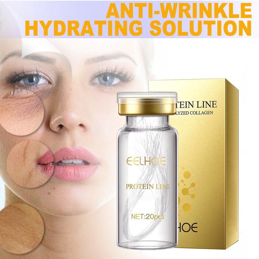 20 Lines Hydrolyzed Collagen Protein Thread Faces Lifting Anti-Wrinkle ...