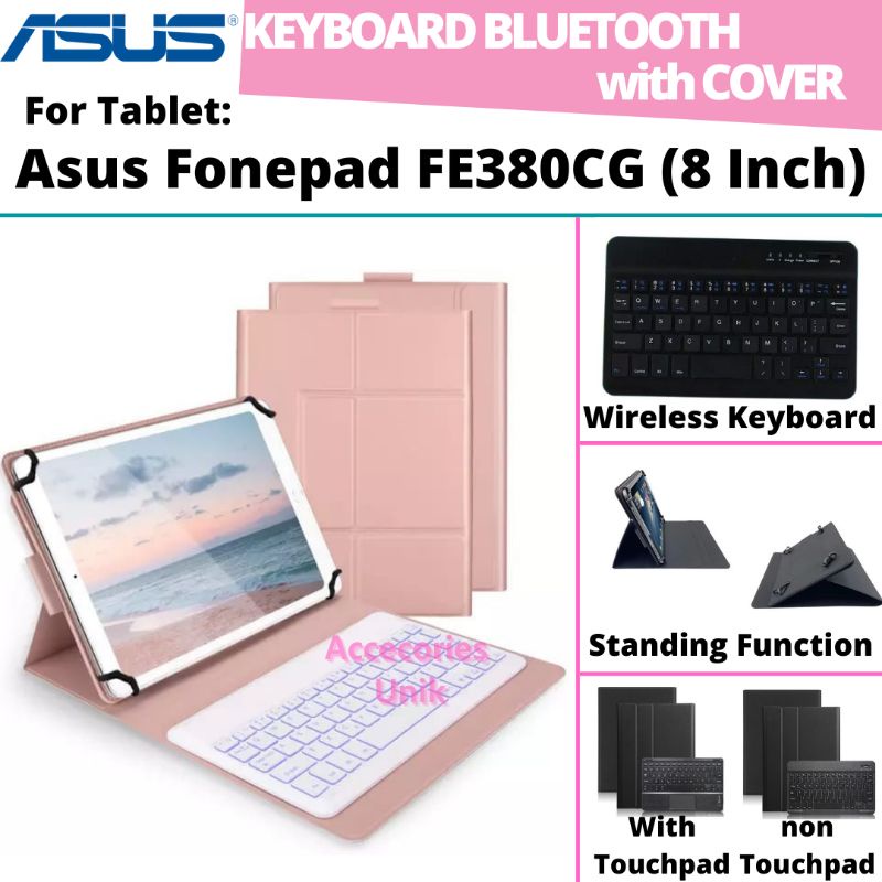 Asus Fonepad Tab Tablet 8 Inch FE380CG Book Cover Keyboard Wireless ...