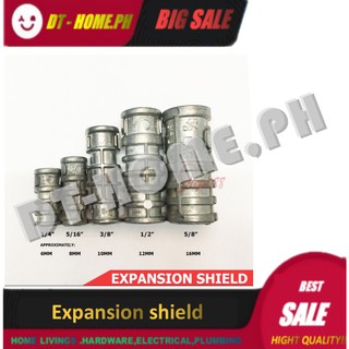 EXPANSION SHIELD /EXPANSION BOLT 1/4, 5/16, 3/8, 1/2, SHORT AND LONG ...