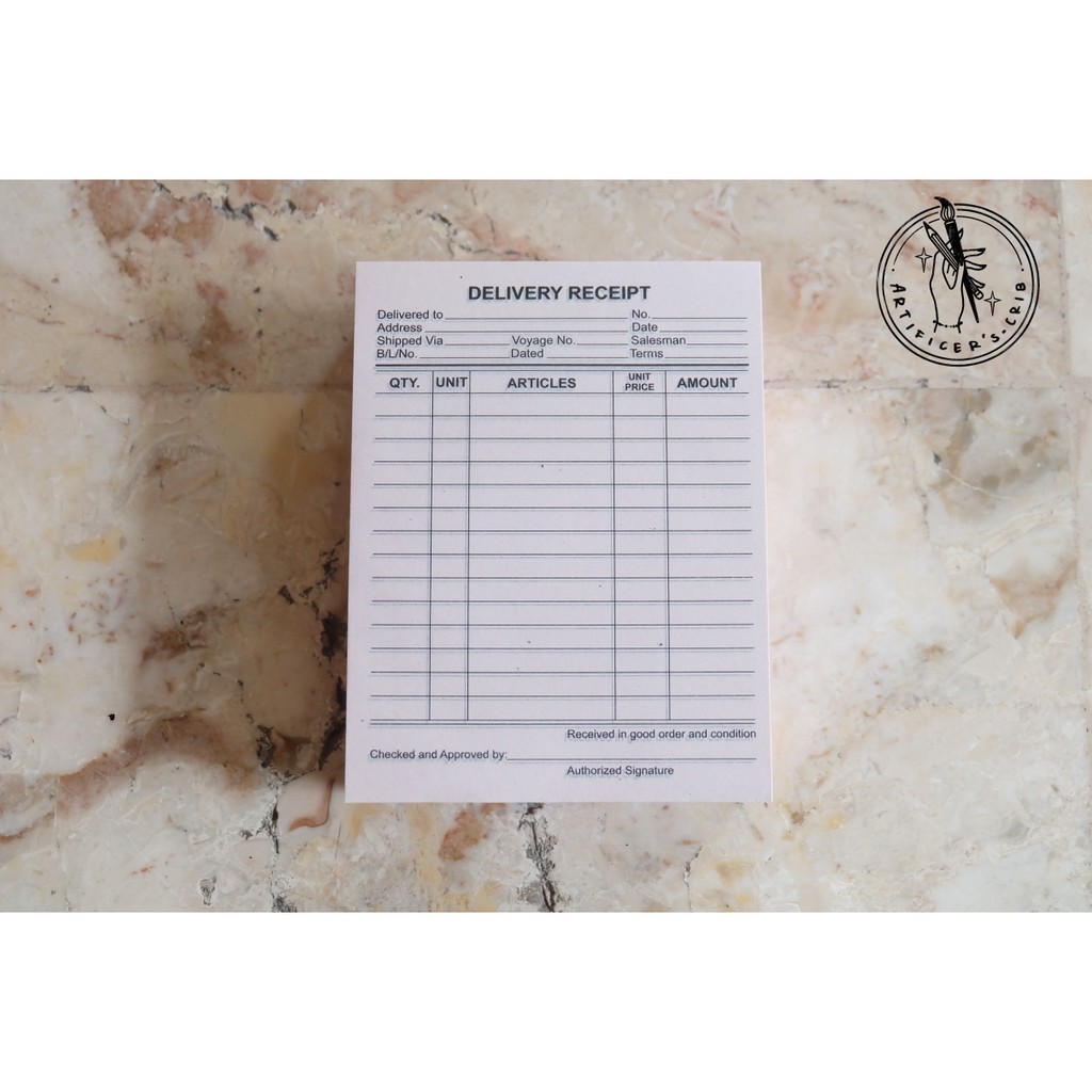 [100 Sheets] Business Form - Delivery Receipt/Resibo Padded (2 Copies ...