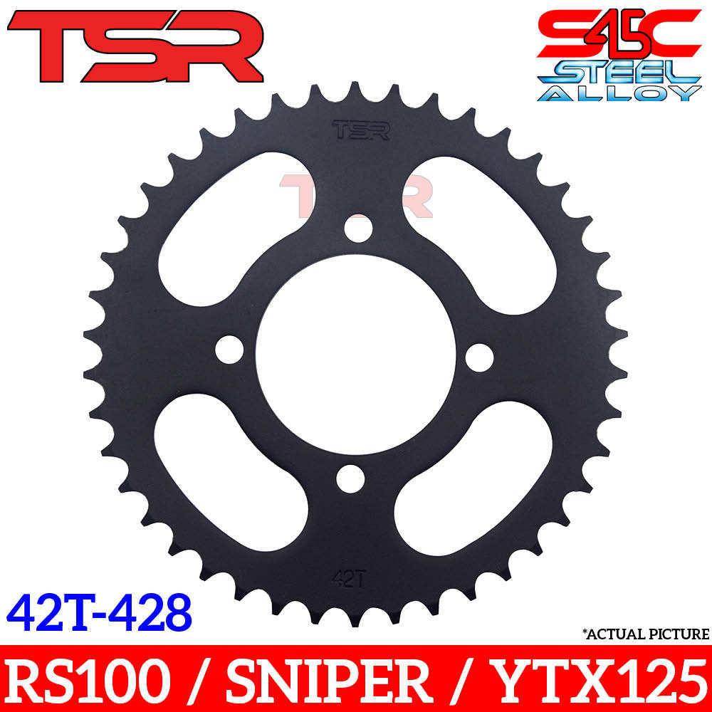 TSR STX125, RS110, YTX125, Sniper 135/MX, (42-53T) [428] Black Zinc ...